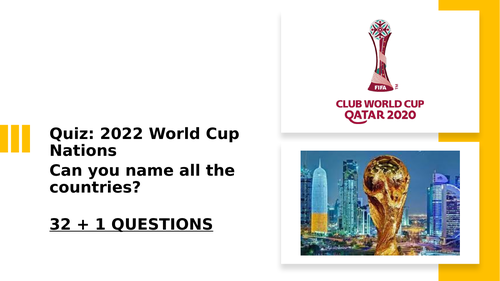 World Cup Qatar 2022 Flags Quiz (and literacy extension task ...