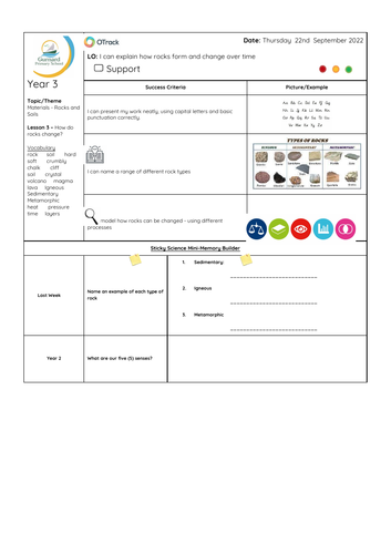 Year 3 - Rocks and Soils - FULL PLANNING AND RESOURCES | Teaching Resources