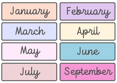 Calendar display | Teaching Resources