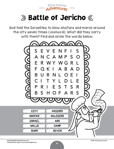 Bible Word Search Activity Book for Beginners | Teaching Resources