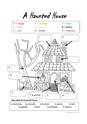 French Halloween Worksheet | Teaching Resources