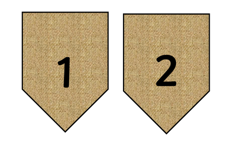 Hessian Number Bunting | Teaching Resources