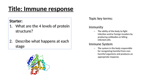 A-Level BIO Immunity - non-specific defences | Teaching Resources