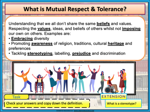 British Values - Mutual Respect & Tolerance | Teaching Resources