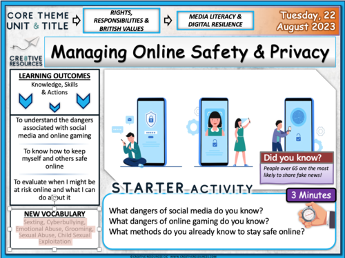 Online safety and privacy PSHE | Teaching Resources
