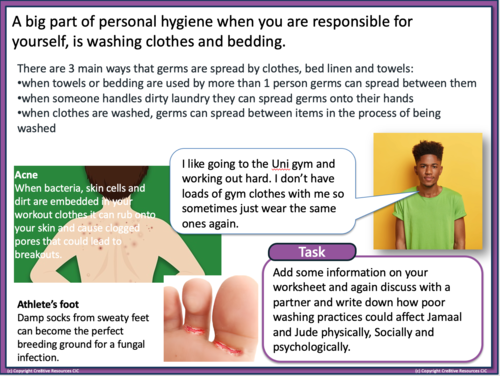 Personal Hygiene Sixth Form PSHE | Teaching Resources