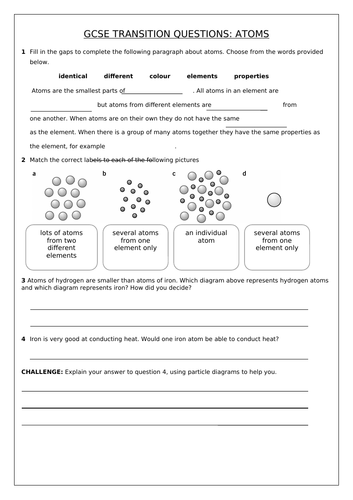 Atomic Structure GCSE Science Revision Bundle | Teaching Resources