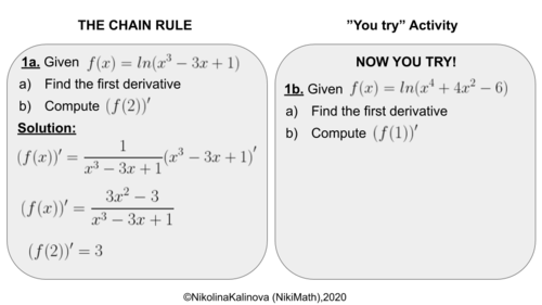The Chain Rule - "You try" Activity | Teaching Resources