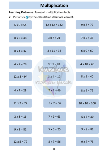 Multiplication Workbook - Functional Skills Maths - Entry Level 3 ...