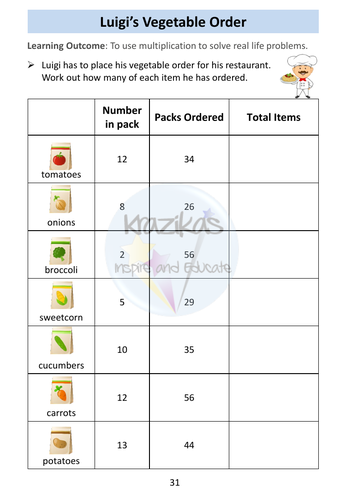 Multiplication Workbook - Functional Skills Maths - Entry Level 3 ...