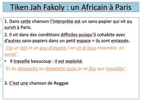 La musique : Les chansons engagées | Teaching Resources