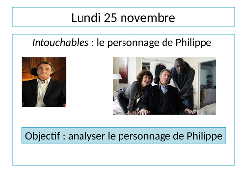 Intouchables : le personnage de Philippe | Teaching Resources