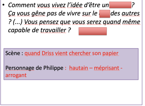 Intouchables : le personnage de Philippe | Teaching Resources