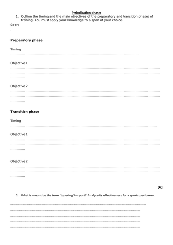 OCR A LEVEL PE EXAM QUESTIONS | Teaching Resources OCR A LEVEL PE EXAM QUESTIONS | Teaching Resources