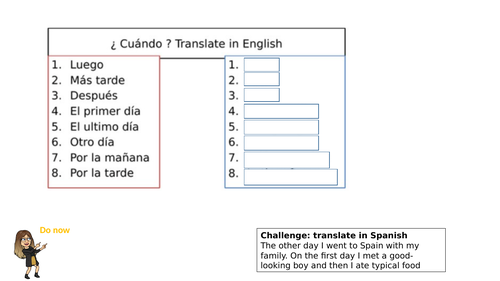 de vacaciones-past tense | Teaching Resources