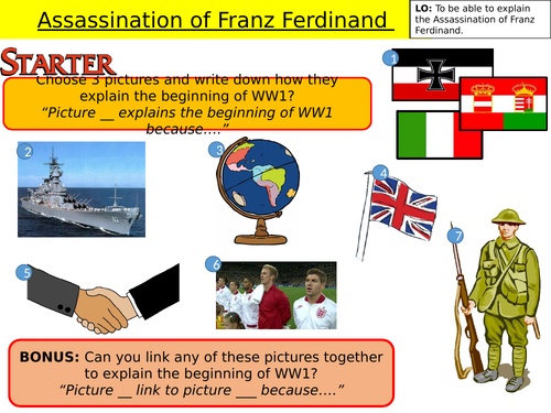 Assassination of Franz Ferdinand | Teaching Resources