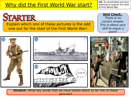 Why did the First World War start? | Teaching Resources