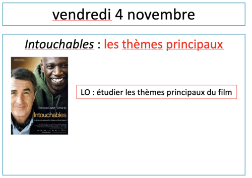 Intouchables - les thèmes principaux | Teaching Resources