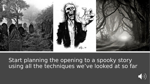 Horror Narrative Writing with Grammar focus | Teaching Resources