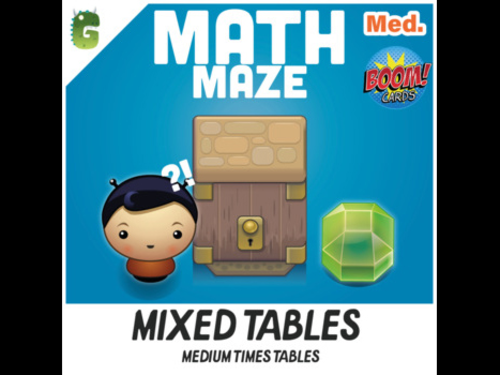 Medium Times Tables BOOM Math Maze Game! | Teaching Resources