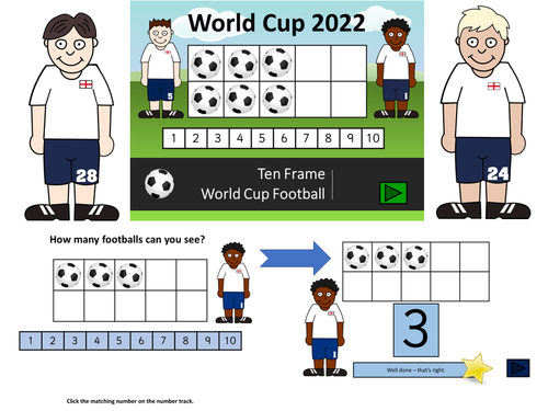 World Cup 2022 Counting Footballs to 10 | Teaching Resources