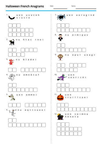 L'Halloween - Halloween French Vocab Resource | Teaching Resources