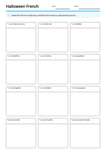 L'Halloween - Halloween French Vocab Resource | Teaching Resources