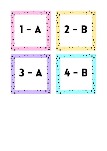 Kagan Canva Dots Desk Labels | Teaching Resources