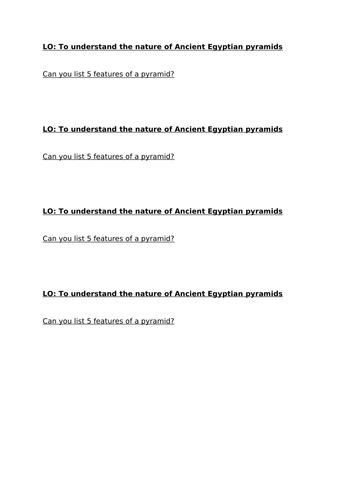 Ancient Egypt | Teaching Resources