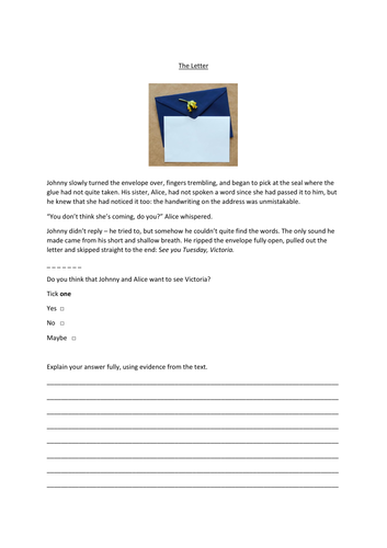 3 Mark Reading Questions, Year 6 SATs / KS2 Exams Practice. PEE (Point ...