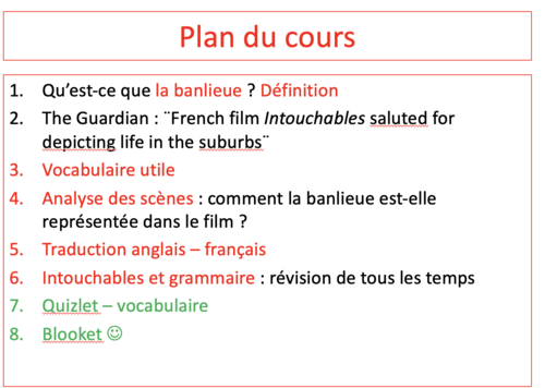 Intouchables : la banlieue (2 lessons) | Teaching Resources