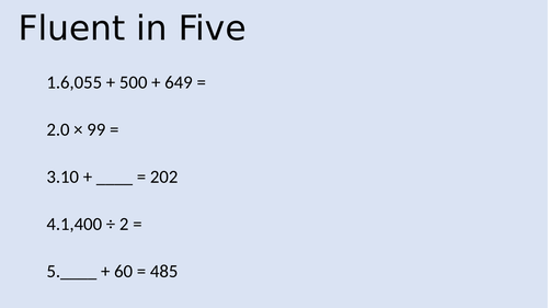 Y6 - 6 Weeks of Arithmetic - 5 a day with answers | Teaching Resources