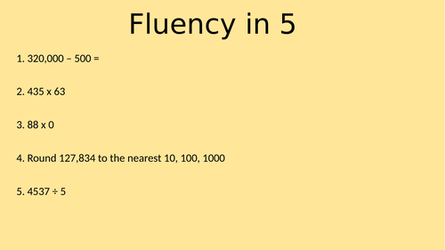 Y6 - 6 Weeks of Arithmetic - 5 a day with answers | Teaching Resources