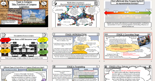 Congress-Role Legislation | Teaching Resources