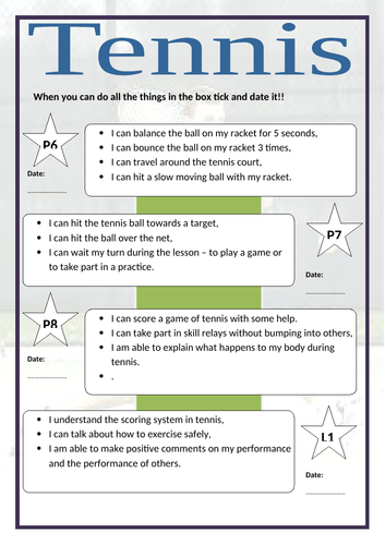 PE Assessment Resource | Teaching Resources