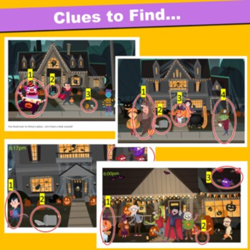 Halloween Escape Room Online Inference FREE DEMO | Teaching Resources