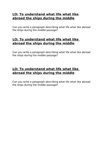 Slavery | Teaching Resources