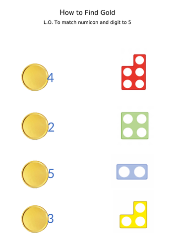 How to find gold - EYFS/SEN worksheets | Teaching Resources