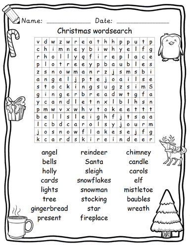 Bundle of cute holidays celebration wordsearches with answers ...