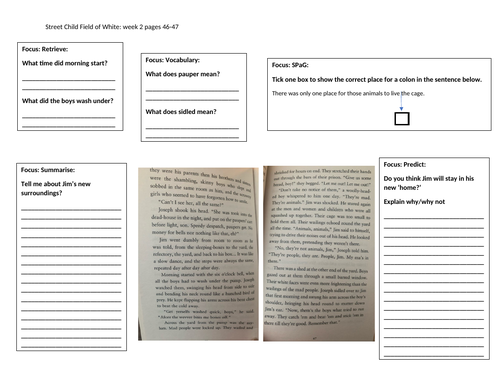 Street child guided reading 6 weekly plan | Teaching Resources