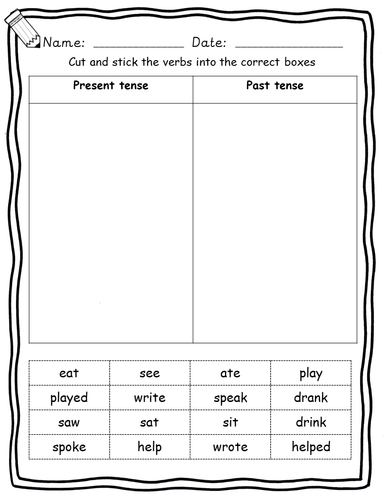 Regular and Irregular Past Verb Tenses Worksheets - EFL ESL Grammar ...