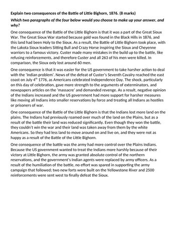 American West Revision: Indian Relations with US Government/Plains Wars ...