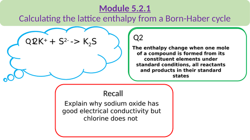 5.2.1 Lattice Enthalpy Lesson 1 - OCR A Level Chemistry | Teaching ... 5.2.1 Lattice Enthalpy Lesson 1 - OCR A Level Chemistry | Teaching ...