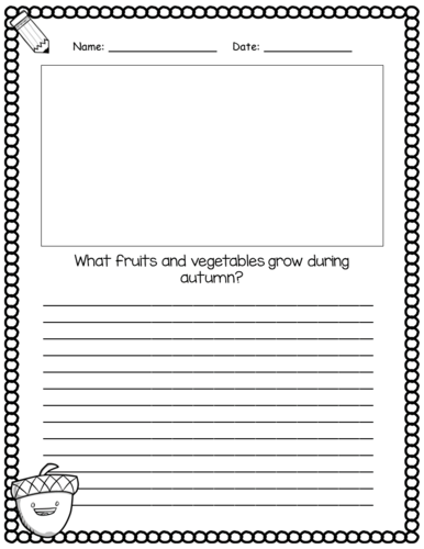 Fall (USA) and autumn (UK) English writing prompts | Teaching Resources