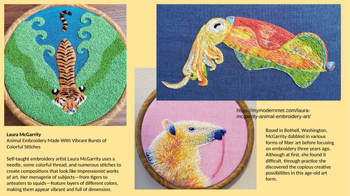 KS3 Art and Textiles Hand Embroidery Project | Teaching Resources