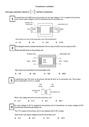 GCSE-Transformer | Teaching Resources