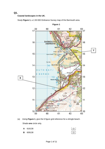 AQA GCSE Geography Revision Pack Paper 1 | Teaching Resources