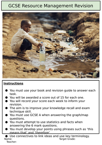 AQA GCSE Geography Revision Pack Paper 2 | Teaching Resources AQA GCSE Geography Revision Pack Paper 2 | Teaching Resources