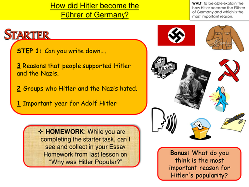 How did Hitler become the Führer of Germany? | Teaching Resources