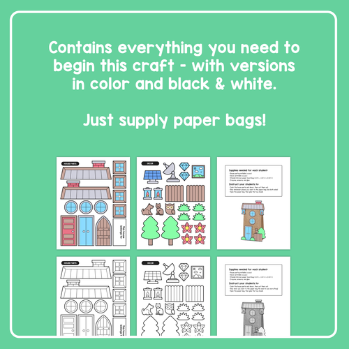 Dream House Craft / Low-Prep Art Center Activity / Creative & Cute ...